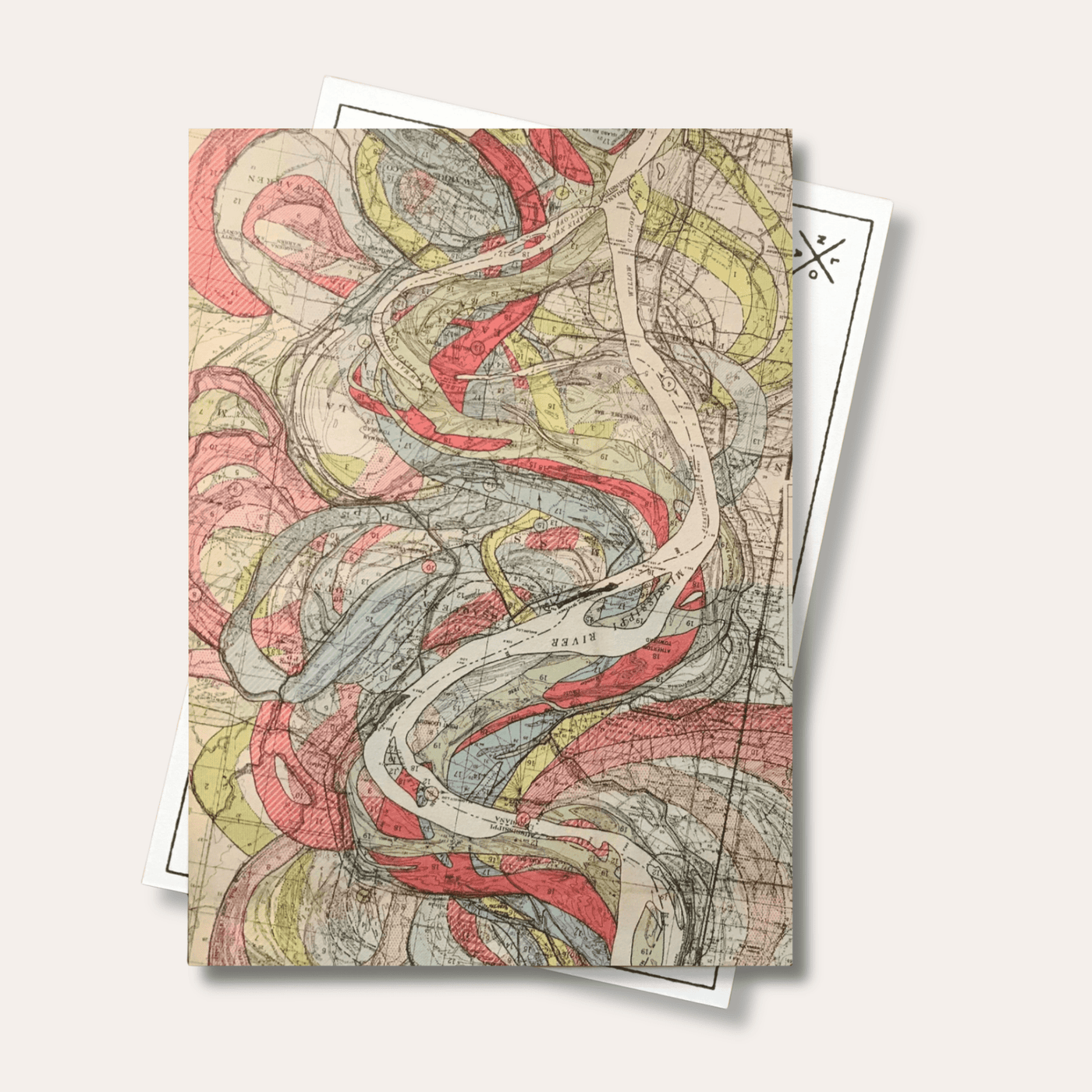 Fisk Map Postcard