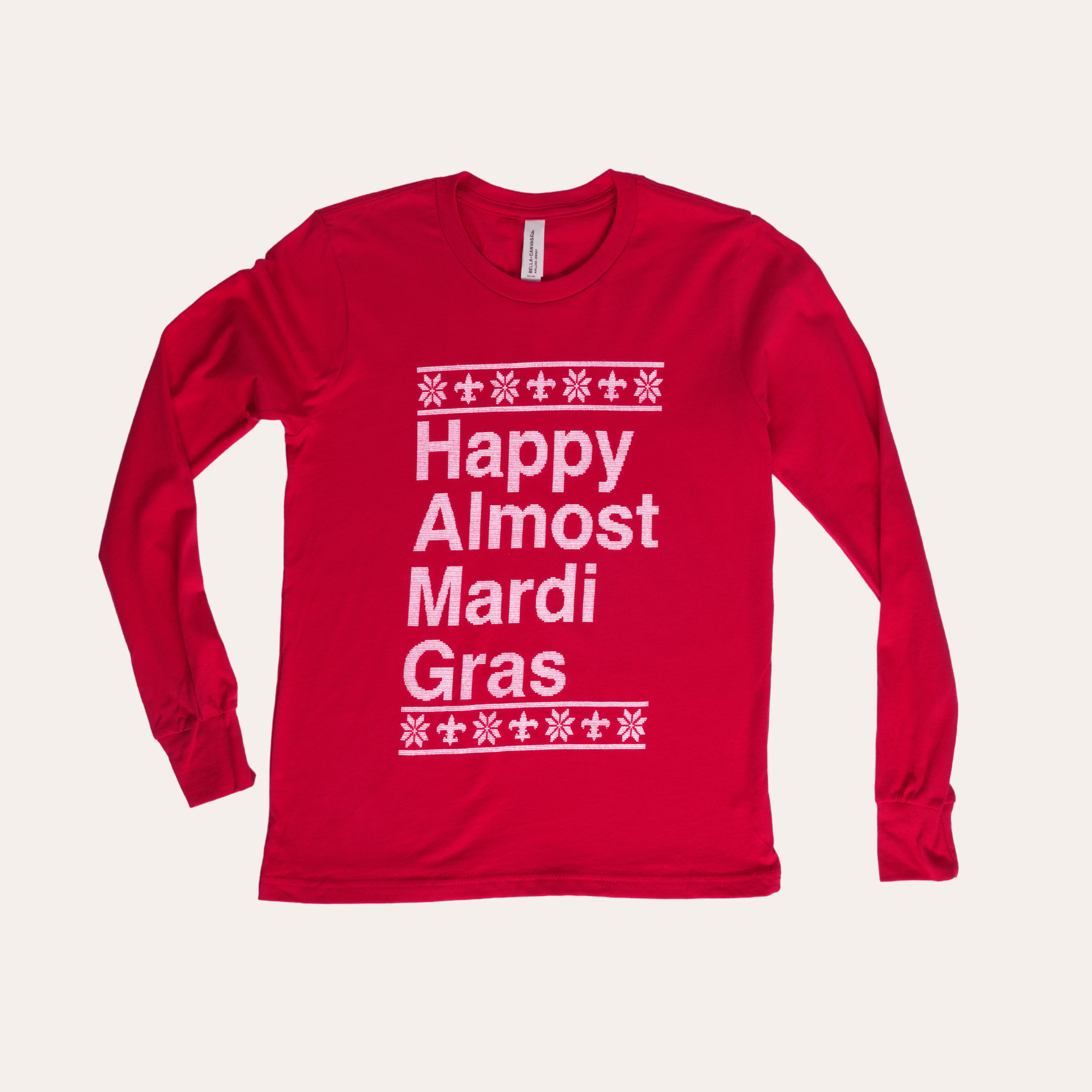 Happy Almost Mardi Gras Long Sleeve Kids