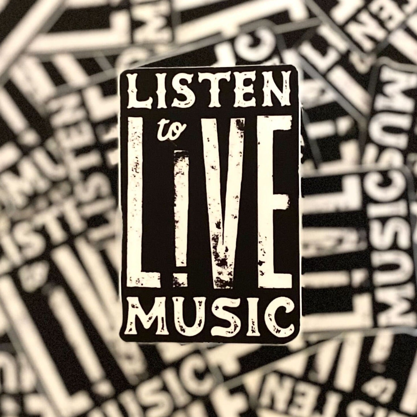 Listen To Live Music Sticker