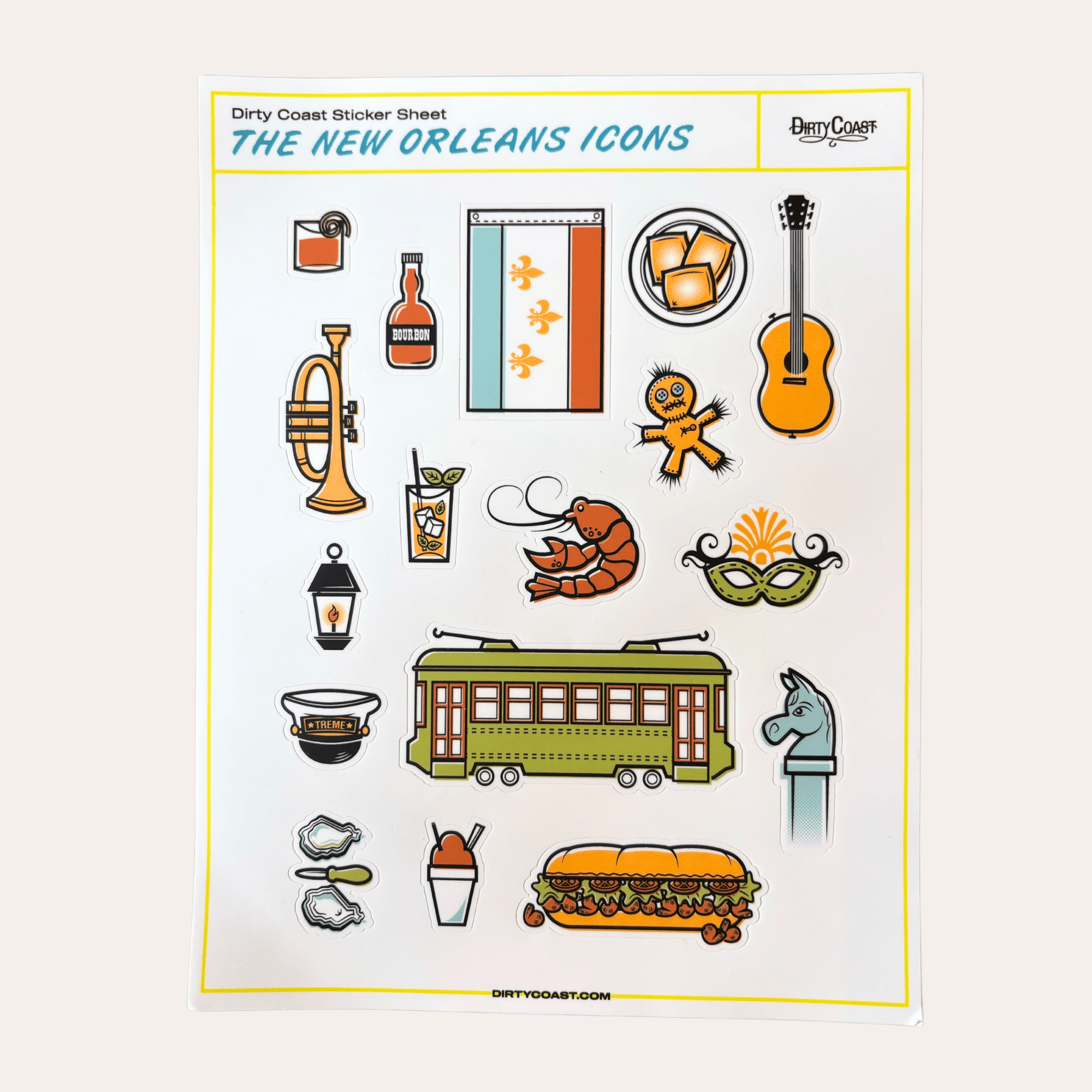 The New Orleans Icon Sticker Sheet