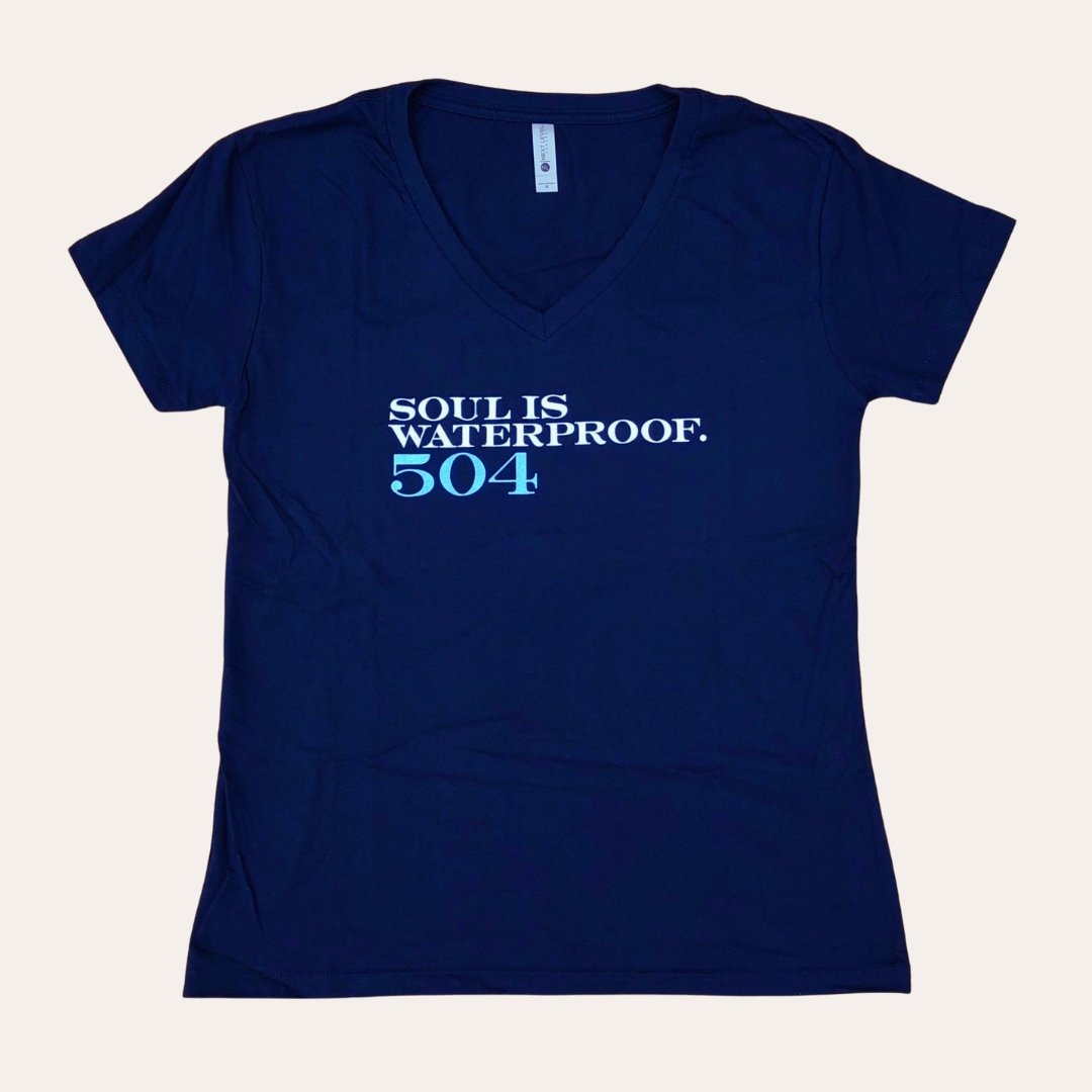 Dirty Coast Press Soul Is Waterproof 504 Women s X Large Triblend